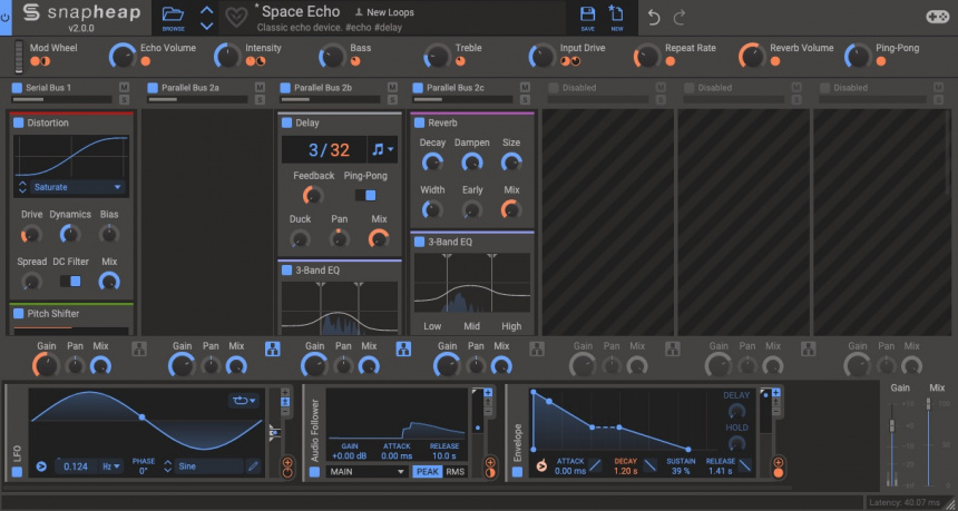 Kilohearts Snap Heap, un entorno de FX modular (que incluye 30 plugins), gratis hasta el 13 de ...
